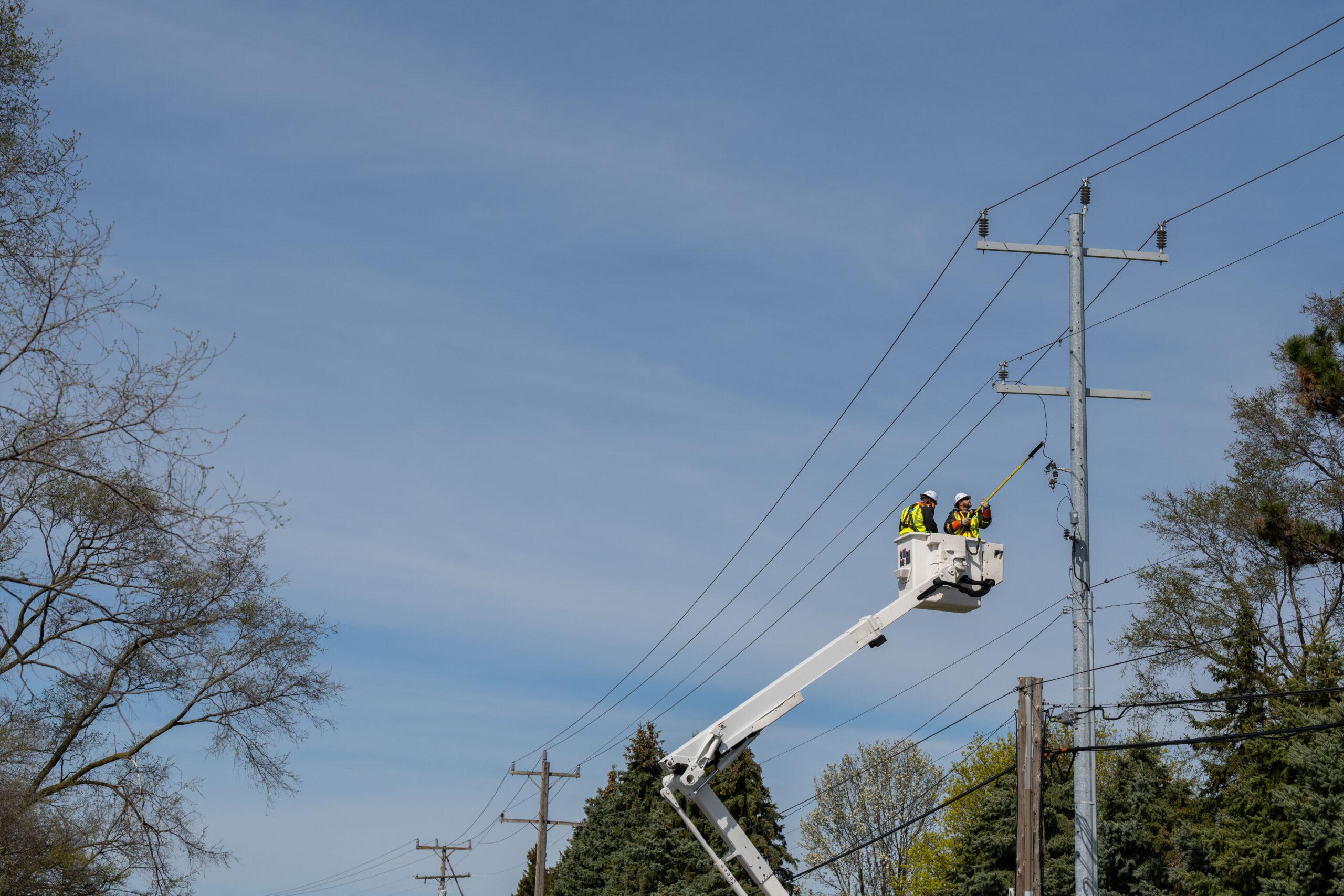 Rebuilding the electric grid in Wayne County