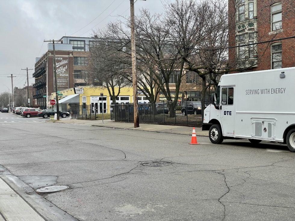 Crews perform underground maintenance work in Detroit's Midtown ...