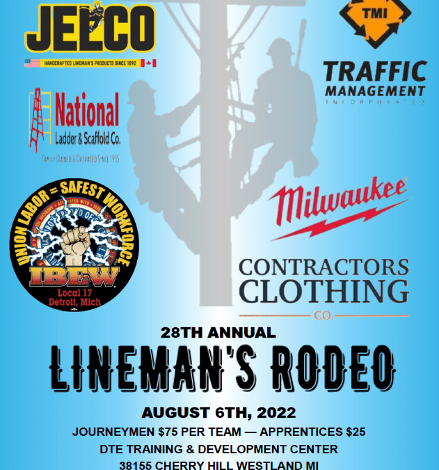 Lineman's Rodeo Flyer - Empowering Michigan