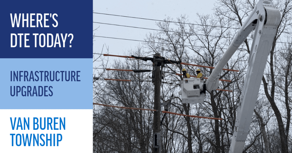 New power poles and equipment help boost Van Buren Township reliability ...